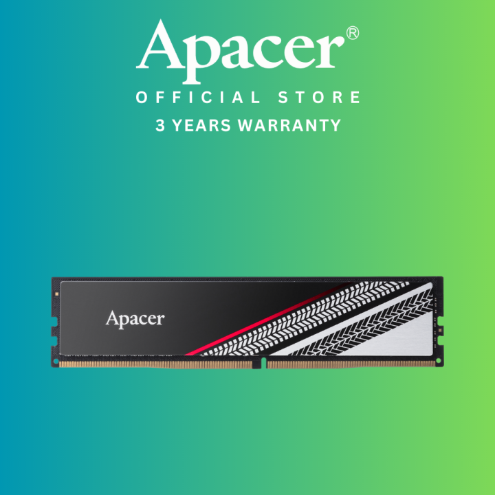 Apacer Tex 16GB (16GBx1) DDR4-3200MHz CL16-20-20-38 1.35V Gaming Memory (AH4U16G32C28YTBAA-1 ...