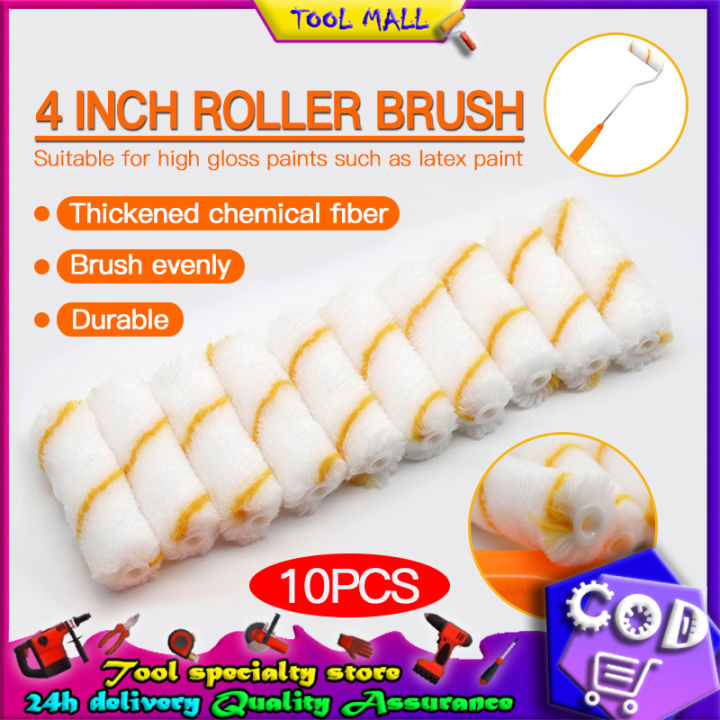 Cotton Roller Brush 4" Refill for Painting Walls Wood and Other ...