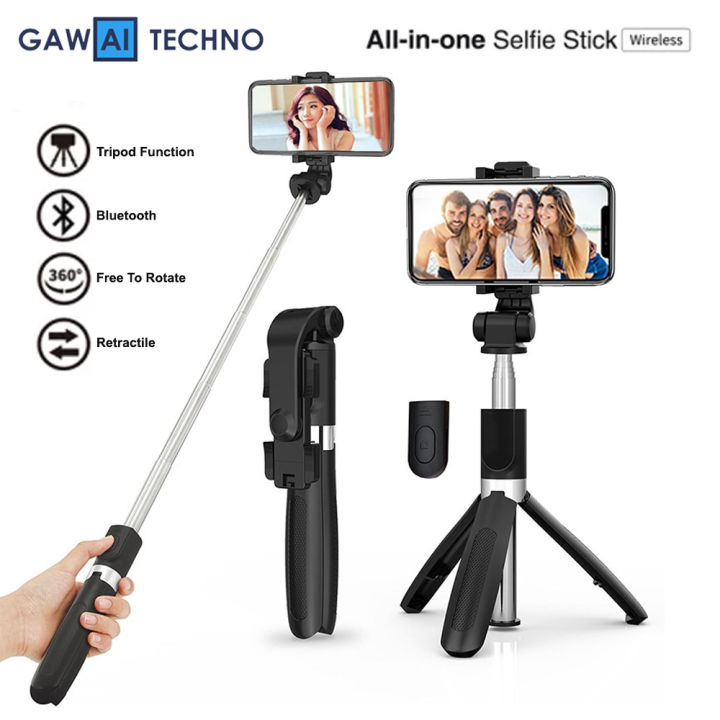 Tongsis S03 3IN1 + Tripod Wireless Bluetooth Remot Control Selfie Stick ...