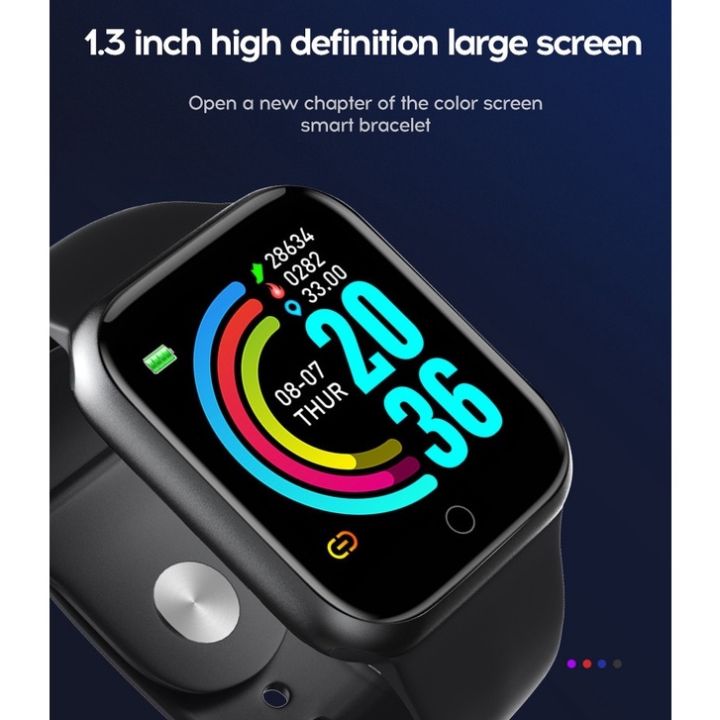 Y68智能手环D20计步心率Y68 Smart Watch Bracelet D20 Smartwatch Macaron Sport ...
