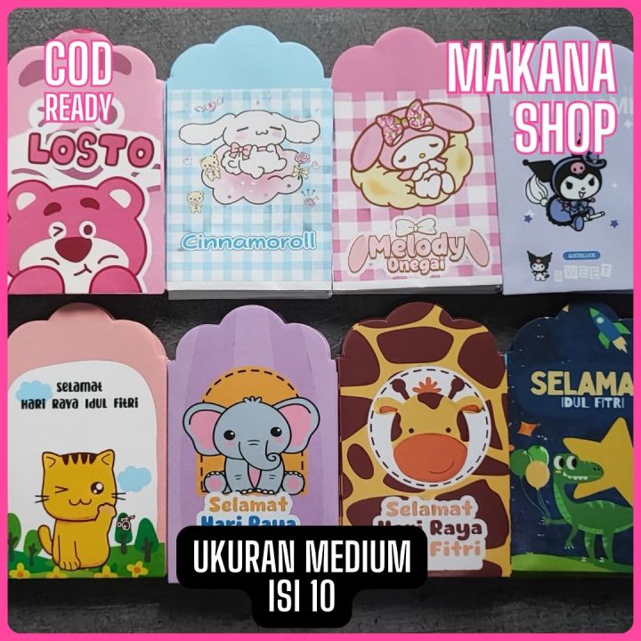 Amplop lebaran lucu karakter hewan 2025 idul fitri kuromi melody ...