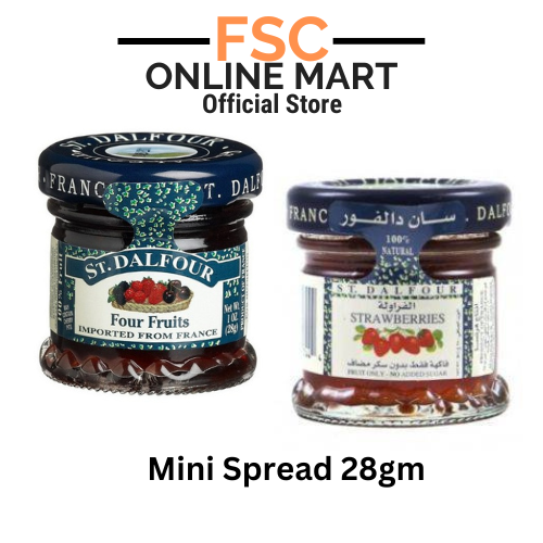 [FSC] ST Dalfour Fruit Jam Spread Mini Jar 28gm | Lazada
