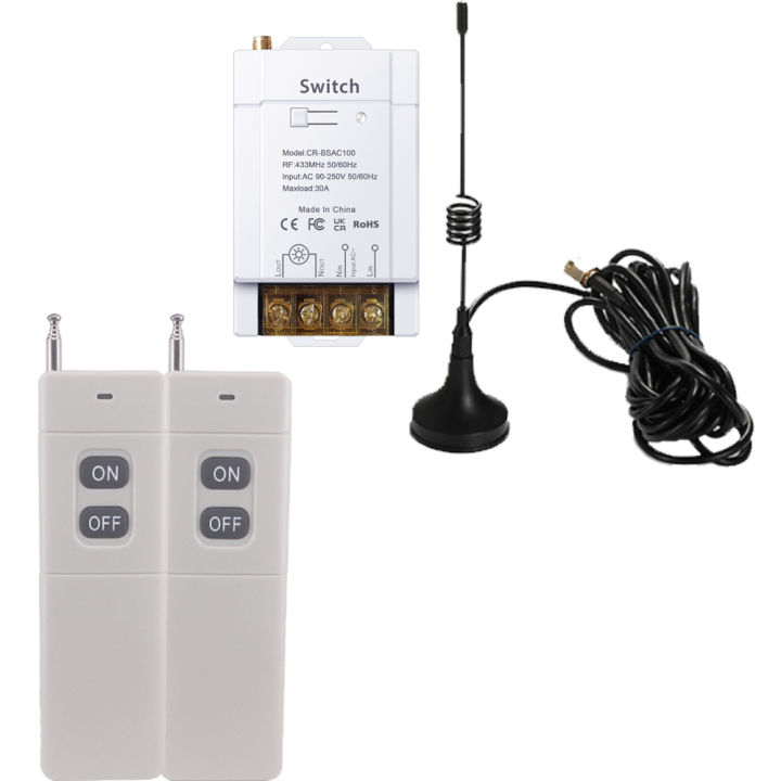 COLOROCK RF433 Wireless Remote Control Switch CR-BSAC100 With Gain ...