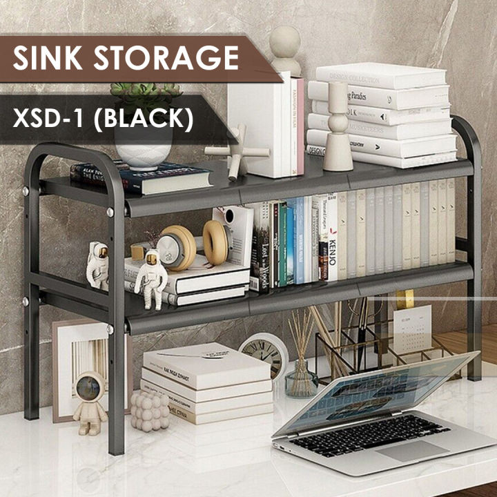 Rak dapur stainless steel Rak Bawah Wastafel Rak panci Rak Susun ...