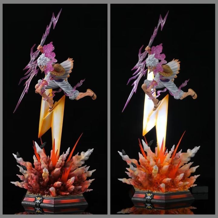 One Piece GK Lightning Nika Luffy ฟิกเกอร์ชนิดบรรจุกล่องเรืองแสงสีขาว ...