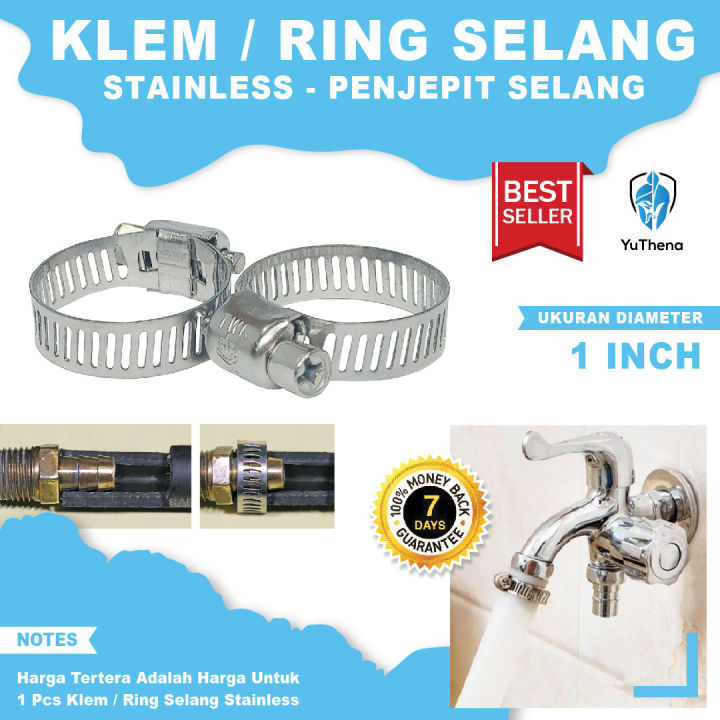 Klem selang 1/2, 5/8, 3/4 , dan 1 inch Klem selang bensin klem selang ...