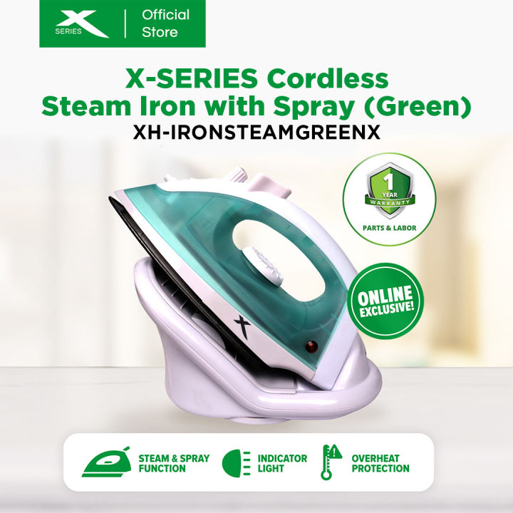 X-SERIES Cordless Steam Iron with Spray Non-stick Ceramic Soleplate ...