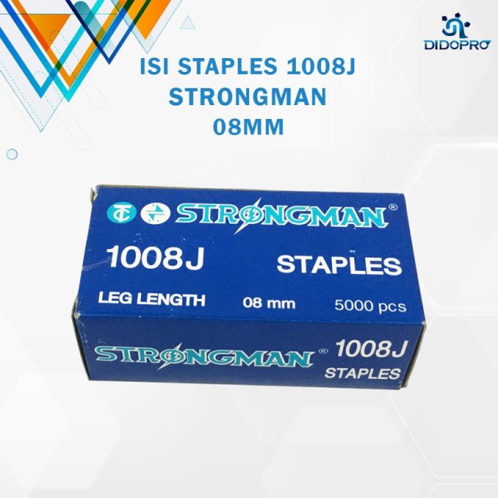 Isi Staples / Paku Tembak 1008J STRONGMAN Refil Stapler | Lazada Indonesia