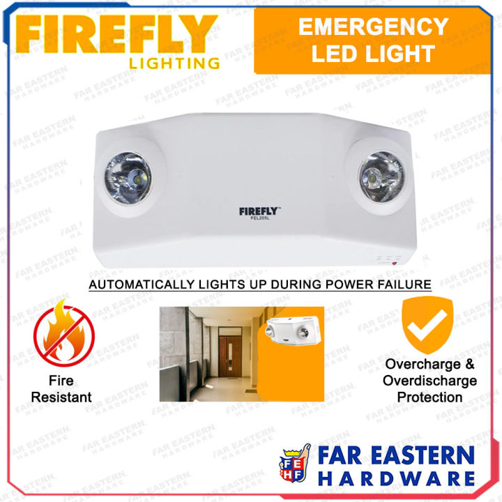 FIREFLY Rechargeable Automatic Emergency LED Light Wall Mounted | Lazada PH