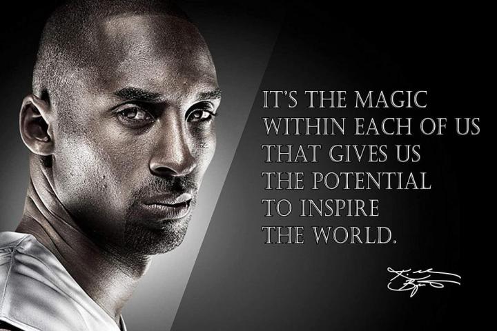 Kobe Bryant Inspirational Quote Poster - Los Angeles Lakers Basketball ...