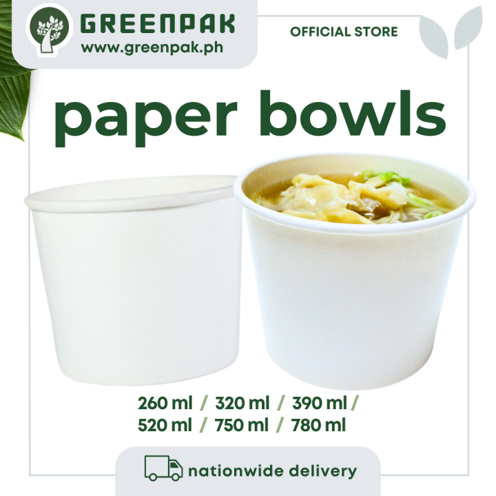 Paper Bowls - 260 cc, 320 cc, 390 cc, 520 cc, 750 cc, 780 cc - for Rice ...