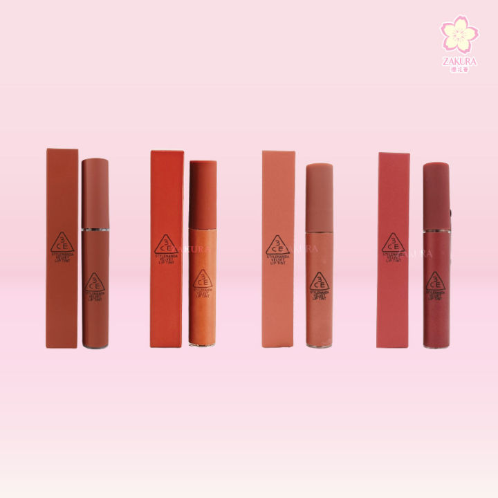 3CE Velvet Lip Tint - Like Gentle/Definition/Going Right/Taupe - 4g ...