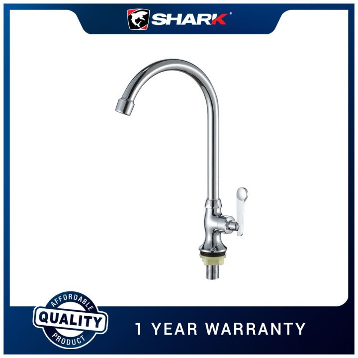 SHARK SF 2212 Gooseneck Kitchen Faucet Vertical Tap | Lazada PH