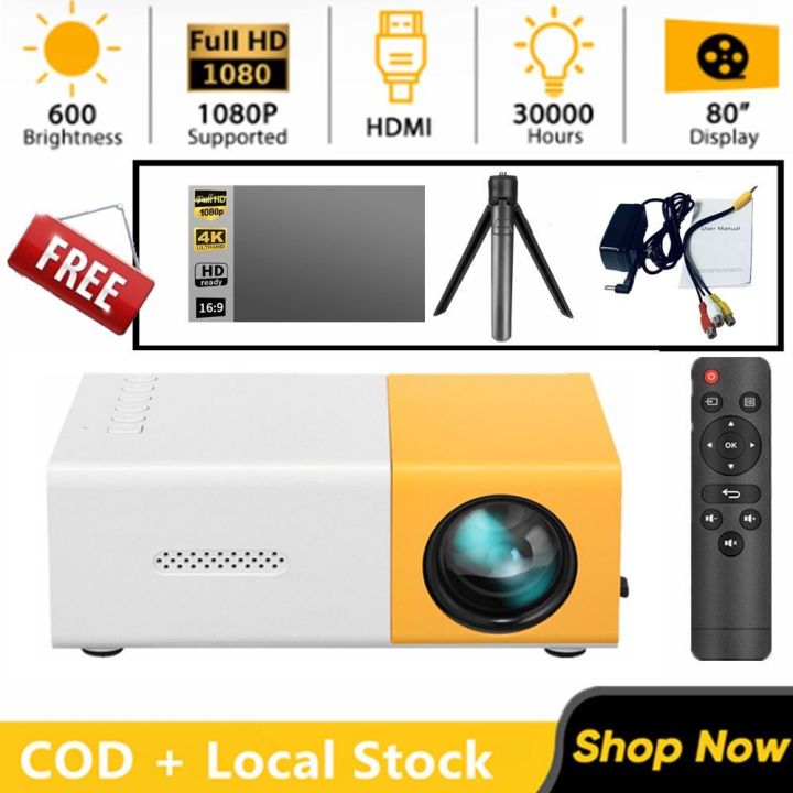 YG-300 Mini portable led Projector Portable Video Movie Projector ...