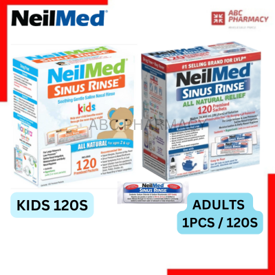 NEILMED Sinus Rinse Premixed Sachets Adult 10s (REFILL) / Adult 120s ...