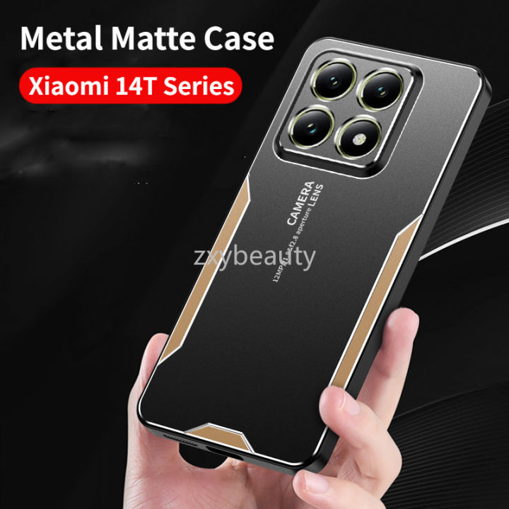 Xiaomi 14T Pro 5G 2024 Trường Hợp kim loại nhôm sang trọng Matte Ốp ...