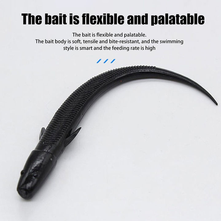 ⚽ FAR 10ชิ้นเหยื่อตกปลาซิลิโคนนิ่มนิ่ม Bionic ขนาด11ซม. 3ก. เหยื่อปลอม ...