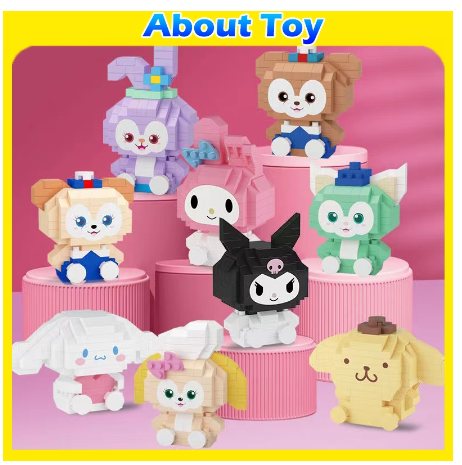 Mini Building Block Sanrio Assembly Disney Particle Toy Children's ...