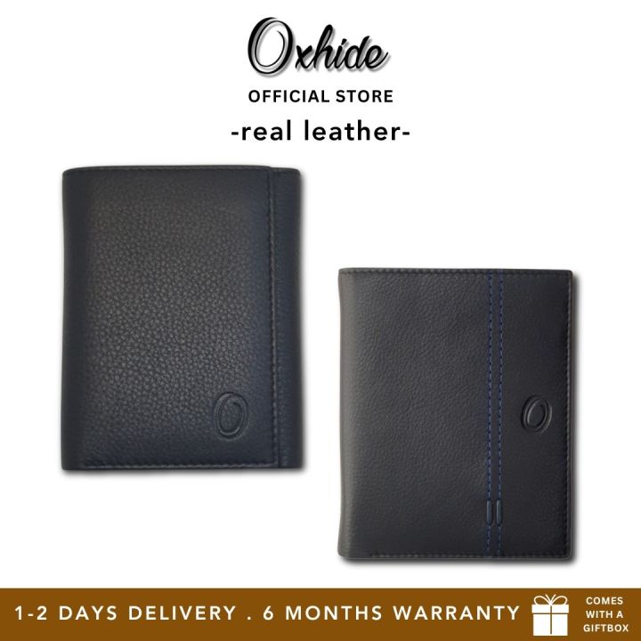 Oxhide Leather Wallet Men with Coin Pouch vertical leather men wallet ...