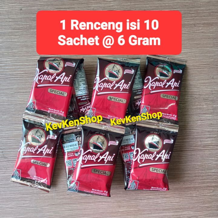 Kopi bubuk KAPAL API SPECIAL Mini 6 gram Harga per Renceng isi 10 Sachet 6gram | Lazada Indonesia