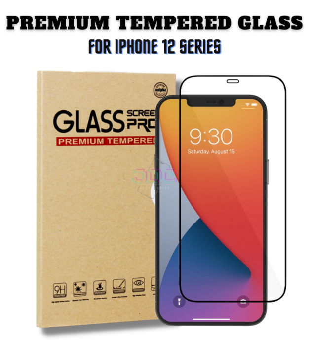 iPhone 12 / 12 Pro / 12 Pro Max Tempered Glass Clear HD Screen ...