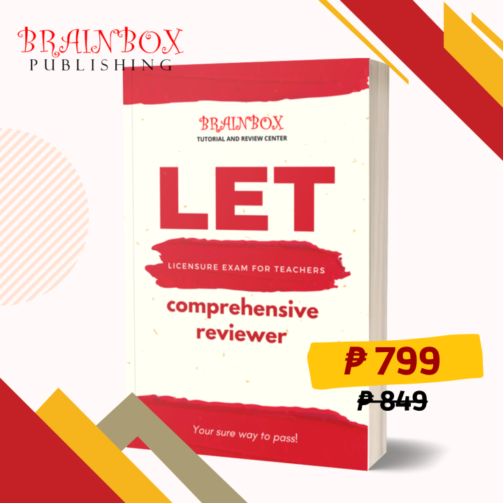 Brainbox LET Comprehensive Reviewer (c)2022 | Lazada PH