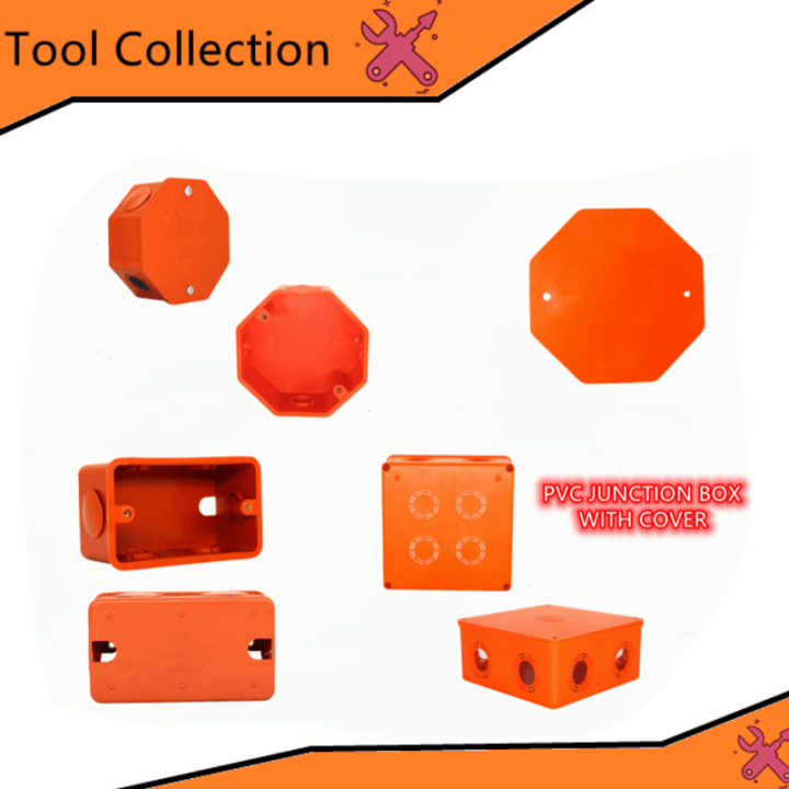 PVC Orange Poly Junction Box Utility Box Square Junction Box Cover For ...