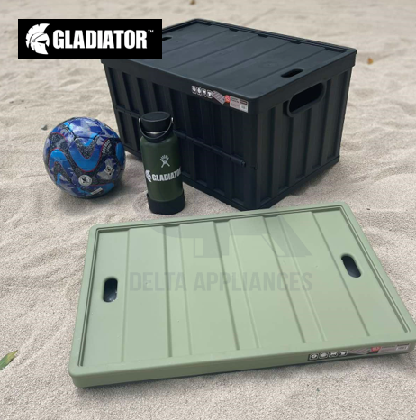 Gladiator Storage Box 64L Foldable Crate - Car Trunks, Camping Outdoors ...