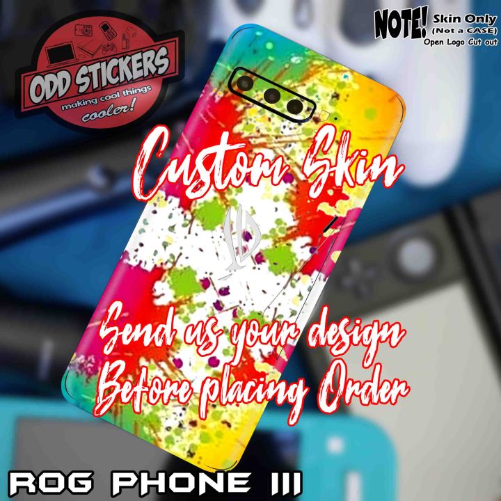 Custom Skin Cover for Asus ROG Phone 3 Premium PVC Sticker by ...