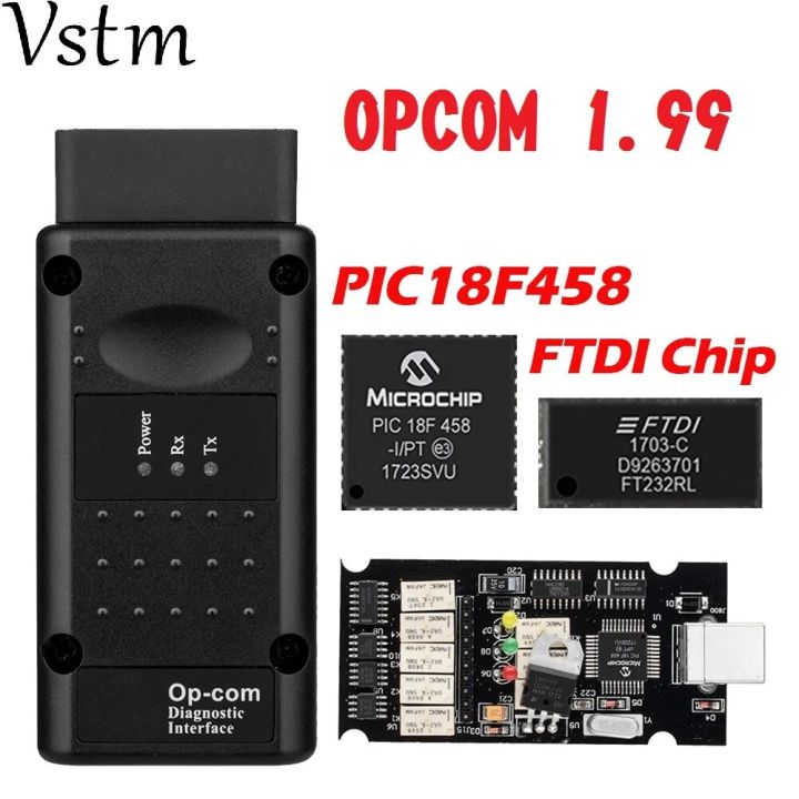 【Shop Now and Save】 Op Com V1.95 V1.99 With Pic18f458 Ftdi Op-Com Obd2 ...