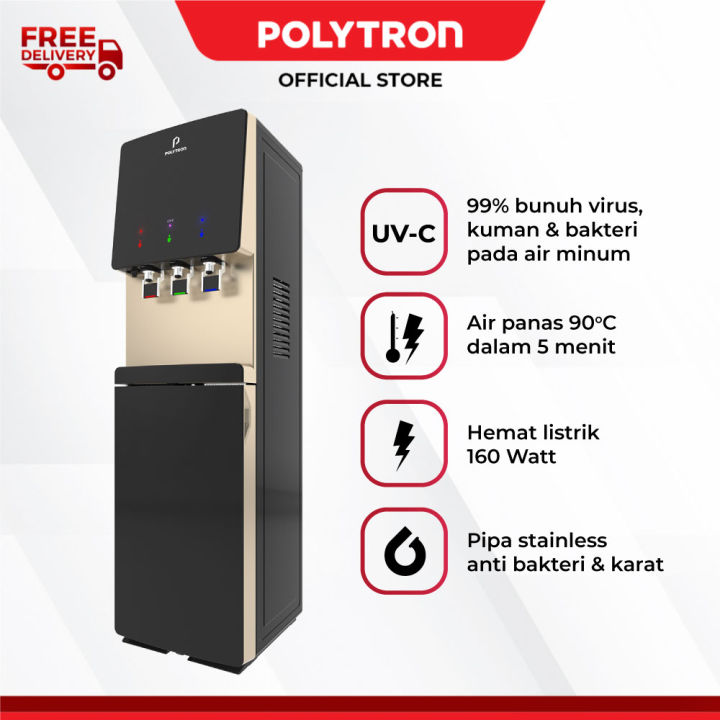POLYTRON Dispenser Galon Bawah Hydra dengan UV PWC 778XUV | Lazada ...