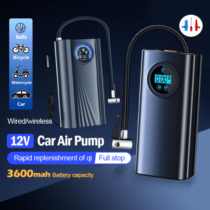 Air Compressor Pump Portable Tire Inflator Inflation Pump Intelligent ...