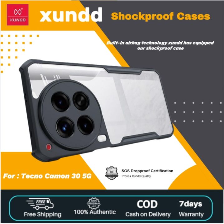 Tecno Camon 30 5G XUNDD Beatle Transparent Shockproof Case | Lazada PH