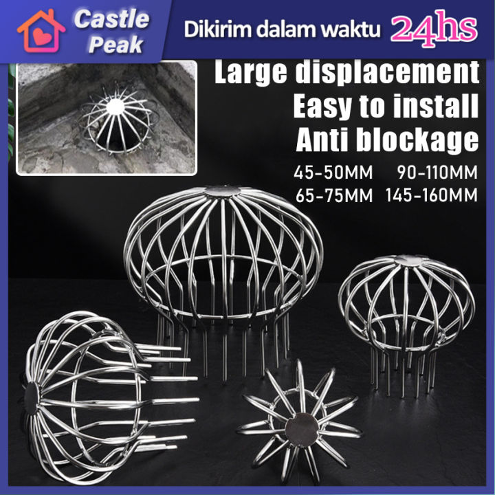 Roof Drain Dak Atap Saringan Got Talang Air Atas Stainless 2,5 4 & 6 ...