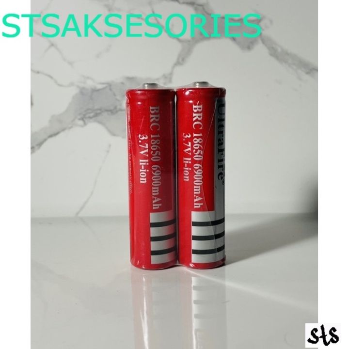 Baterai Cas / ReChargeAble UltraFire BRC 18650 6900 mAh 3.7v li-ion ...