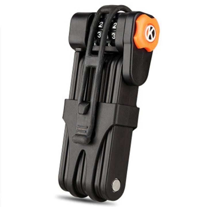Bicycle Lock Anti-Theft Folding Lock 4-Digit Combination Joint Lock ...