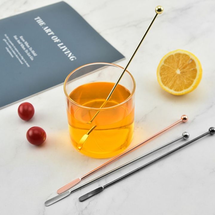 Cocktail Drink Stirring Sticks Mixer Wine Glass Bar Swizzle Mixing ...