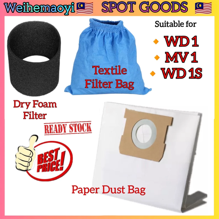 Replacement For Karcher Vacuum Cleaner Dust Bag WD1 MV1 WD1S Classic Vacum Vacuum Bag | Lazada ...