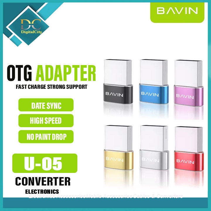 DIGITAL BAVIN Mini Portable OTG Adapter Charging & Data Sync ...