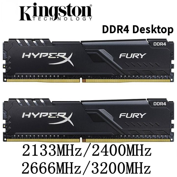 【จัดส่งฟรี】Kingston HyperX DDR4 RAM 4GB 8GB 16GB 2133/2400/2666/3200/3600MHz Fury DIMM 288pin ...