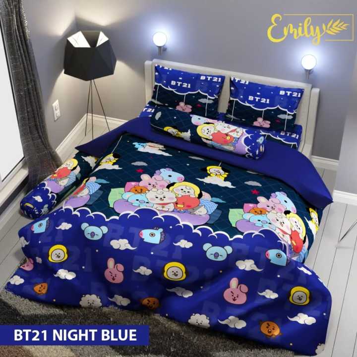 SPREI MOTIF BT21 NIGHT / SPREI KARAKTER BT21 / SPREI BTS / SPREI MOTIF ...