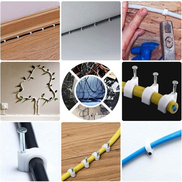 Cable Clamp Round Steel Cable Nail Clamp Is Used to Organize Wire and ...