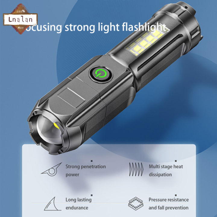 Lanlan Led Flashlight Rechargeable Flashlights With Multiple Modes ...