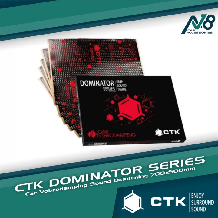 CTK Sound Deadening Dominator Series Car Vibro damping (1 sheet) Genuine | Lazada PH