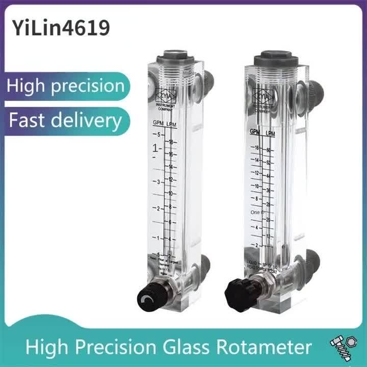 ความแม่นยำสูงอินทรีย์แก้วโรเตอร์ลอยแผงประเภทเครื่องวัดการไหลวัดของเหลวน้ำก๊าซ LZM-15Z 1ชิ้น ...