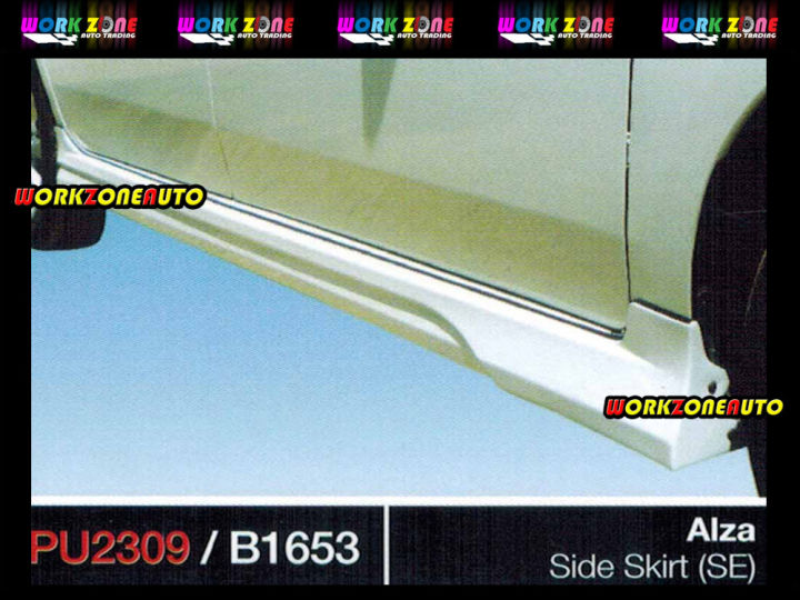 PU2309 Perodua Alza PU Side Skirt (SE) Body kit Bodykit | Lazada