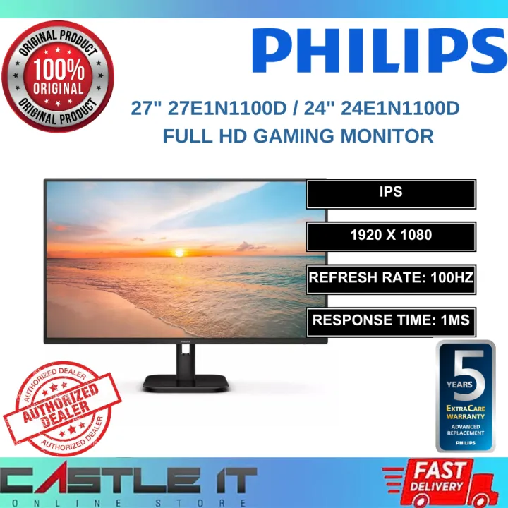 Philips 27" 27E1N1100D / 24" 24E1N1100D 100HZ IPS Full HD Gaming ...