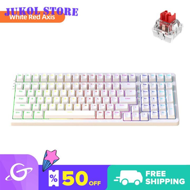 K98 Gaming Gamer Keyboards Triple Mode Mechanical Gaming Keyboard for ...