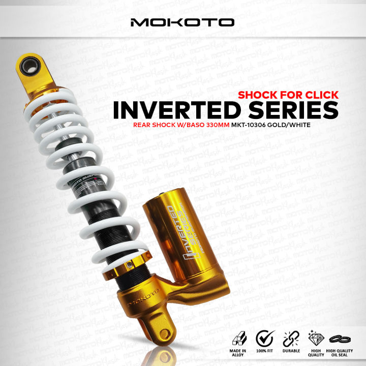 MOKOTO MONO REAR SHOCK INVERTED SERIES 330MM ONE PIECE WITH BASO FOR ...
