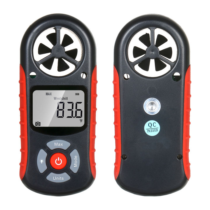 8-in-1 Handheld Digital Anemometer Measures Wind Speed Wind Chill ...